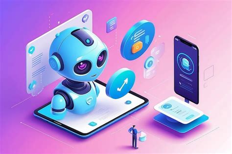 Premium Photo Chatbot Isometric Vector Illustration Chat Bot