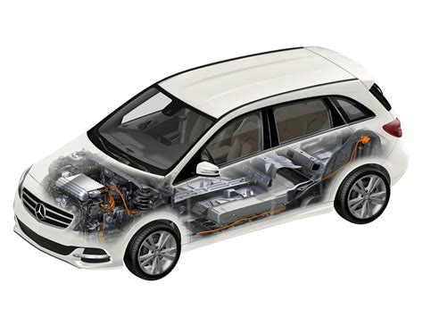 Mercedes Benz B Class 2014 Cutaway Drawing In High Quality