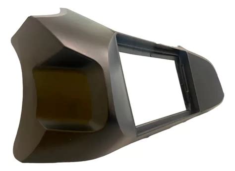 Moldura 9 Polegadas Prisma Onix 2015 2016 2017 Preto Fosco