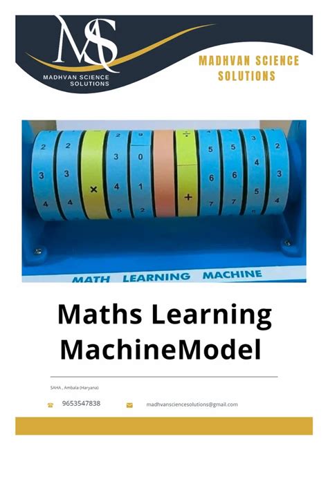 Maths Learning Machine Model At Rs 700 In Ambala Id 2854178517073