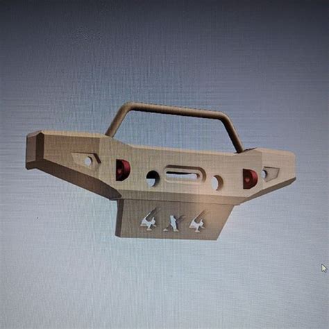 Download Stl File Scale Offroad Bumper For Axial Scx10 • 3d Printing Object ・ Cults