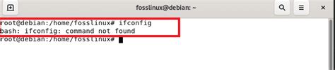 How To Add Missing Ifconfig Command On Debian Foss Linux