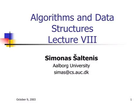Ppt Algorithms And Data Structures Lecture Viii Powerpoint Presentation Id