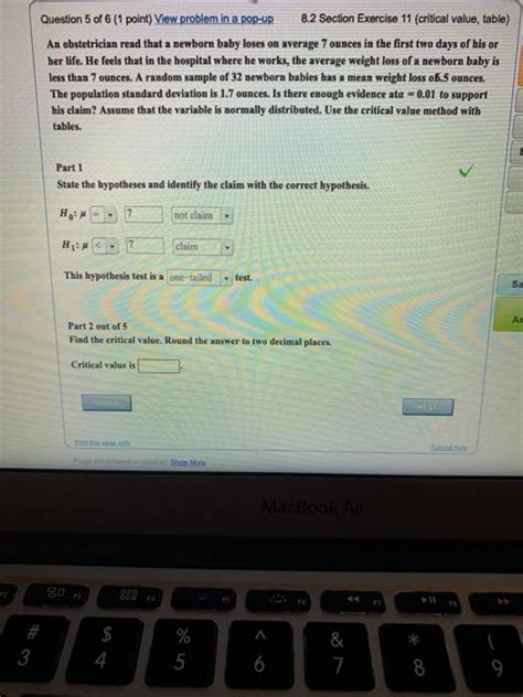 solved question 5 of 6 1 point view problem in a pop up