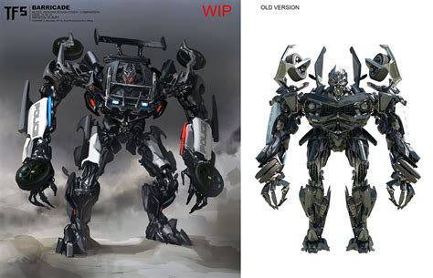 Transformers The Last Knight Concept Art Cybertron Barricade And