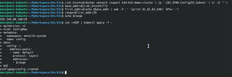 spin up a lightweight kubernetes cluster on linux with k3s metallb and nginx ingress — linux