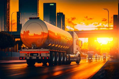 Sunset Road Trip Big Rig Truck Traveling On Highway Wallpaper And