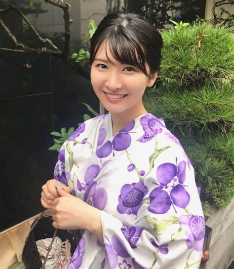 駒木結衣さんのインスタグラム写真 駒木結衣Instagram 夏の終わりに 梅の花に一目惚れ帯と髪飾りは水色にしてみました