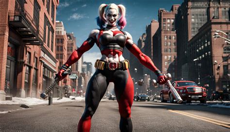 Massive Muscle Monster Harley Quinn By Roadkill205 On Deviantart