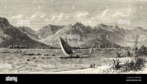 View Of The Grand Port Near Mahebourg Mauritius Island Mascarene