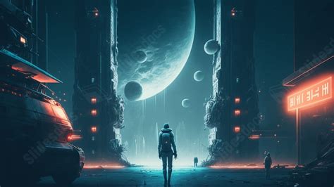 Best Alien Space Powerpoint Background For Presentation