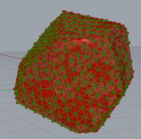 Isogrid Pattern On Brep In Combination With Internal Lattice Searching For The Right Approach