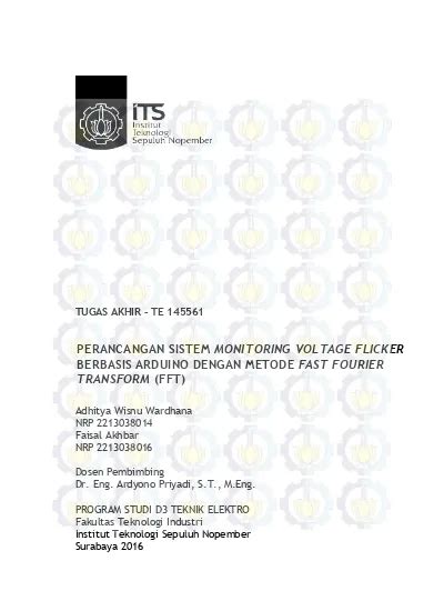 perancangan sistem monitoring voltage flicker berbasis arduino dengan