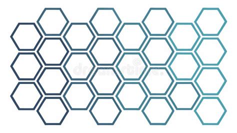 Hexagonal Honeycomb Pattern Abstract Design Illustration Vector Design Generative Ai Stock