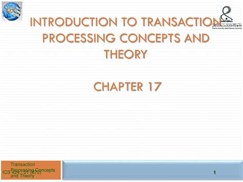 Ppt Introduction To Transaction Processing Concepts And Theory Chapter 17 Powerpoint