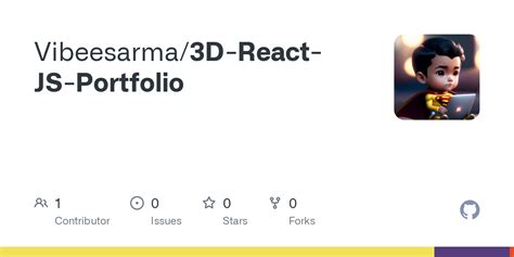 github vibeesarma 3d react js portfolio