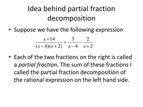 PPT Partial Fractions PowerPoint Presentation Free Download ID