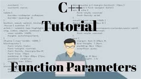 C Tutorial Function Parameters Tutorial 9 Youtube