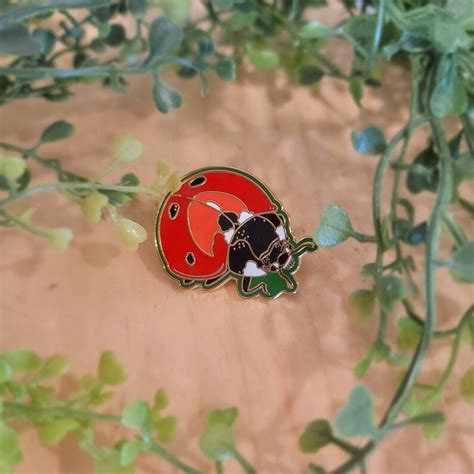 Ladybug Hard Enamel Lapel Pin Etsy