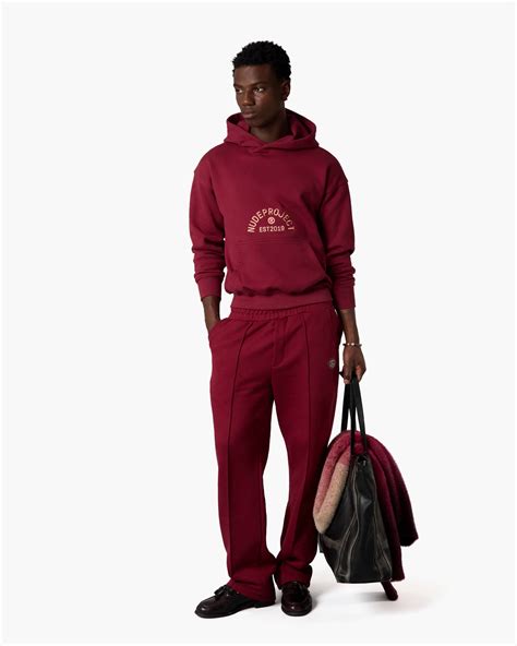 Swans Hoodie Burgundy Nude Project