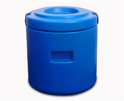 Solid Blue Isothermal Container Round For Food Storage Size 9 Ltr At