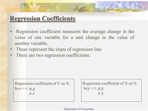 Simple Linear Regression PPT Physics Science