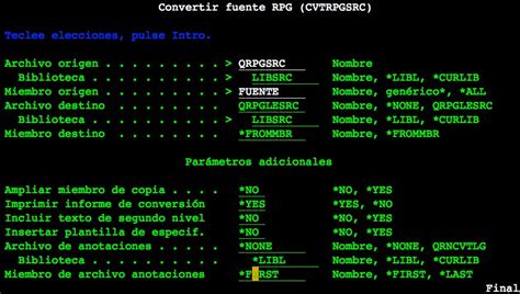 cvtrpgsrc convertir fuentes rpg a ilerpg jobenca