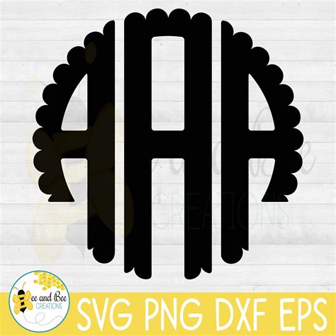 Circle Monogram Fonts