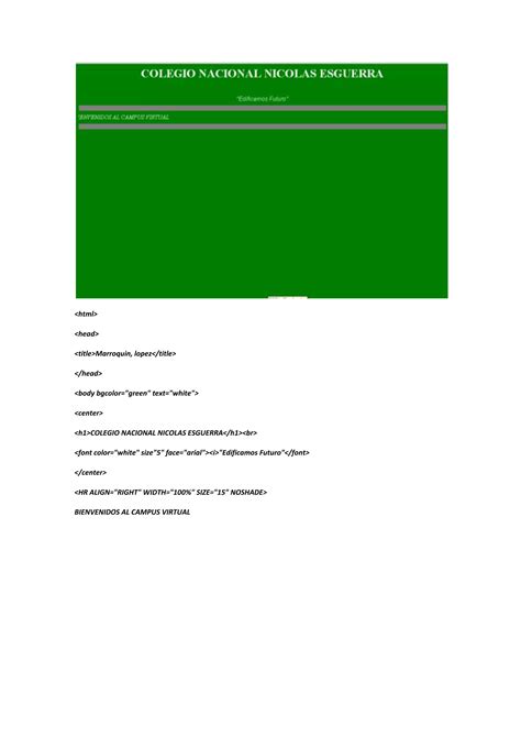 Estructura Html2 PDF