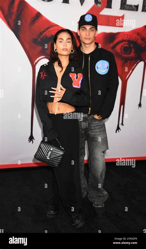 Los Angeles California October 14 L R Tehyaand Cameron Porras