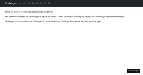 Form Challenges Codesandbox Form Challenges Codesandbox