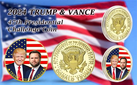 Trump Vance Challenge Coin 47th Presidential Commemorative