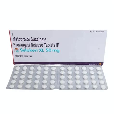 50mg Seloken Xl Metoprolol Succinate Tablet At ₹ 196strip Met Xl
