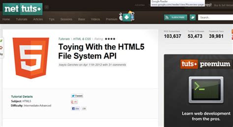 Html5 Tutorials For Keeping Your Design Skills Tight