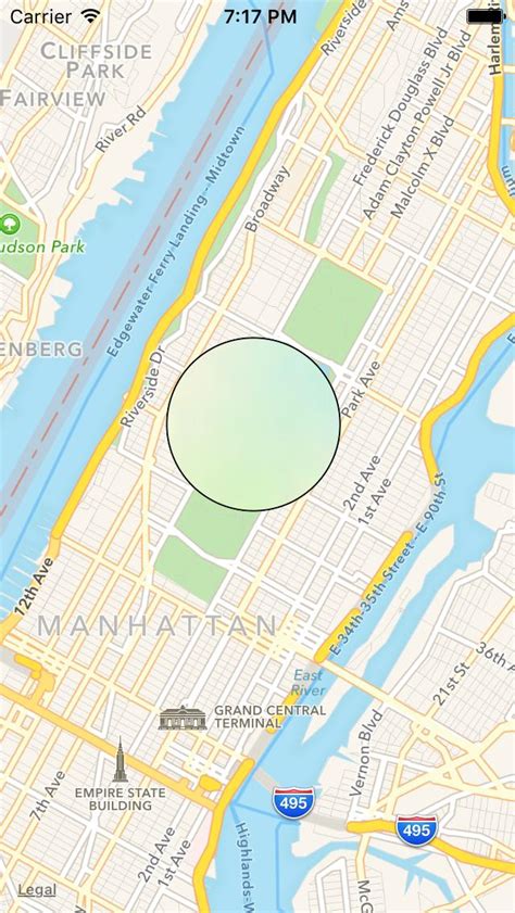 Ios Add Circle With Blur Effect On A Mkmapview Stack Overflow