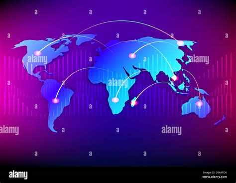 Abstract Background Digital Global Technology Internet Online Connection Futuristic Telecoms