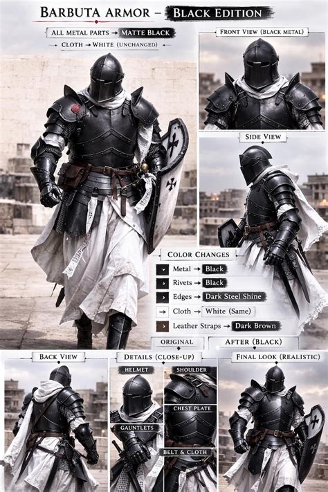 Medieval Knight Barbuta Wearable Armor Steel Crusader Costume For