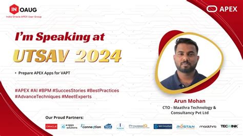 Arun Mohan On Linkedin Oracle Lowcode Orclapex Orclapexindia Orclapexjapac Asean Inoaug…