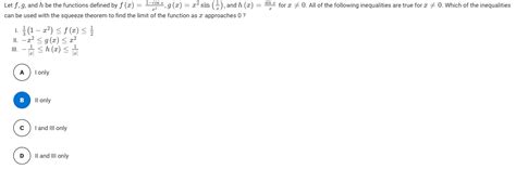 Solved Let F G And H Be The Functions Defined By F X Chegg Com