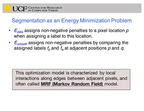 Lec10 Medical Image Segmentation As An Energy Minimization Problem Ppt
