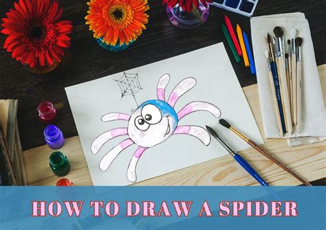 How To Draw A Spider Step By Step How To Mimi Panda