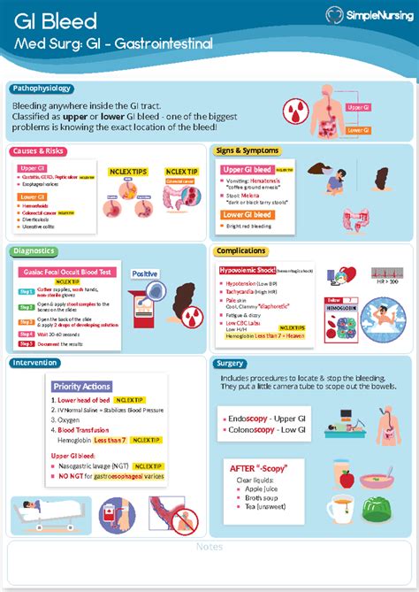 Med Surg Gi Gastrointestinal Gi Bleed Gi Bleed Complications