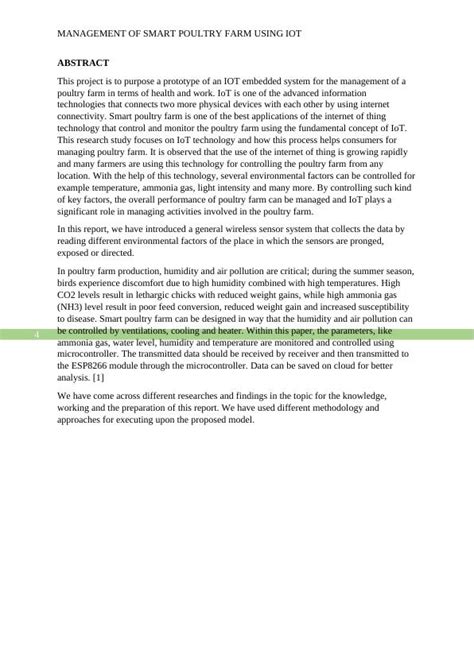 Management Of Smart Poultry Farm Using IOT