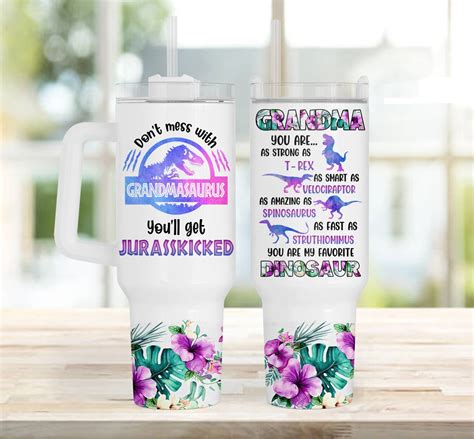 Grandmasaurus Jurassic Park Movies Custom Stanley Cup 40 Oz 30 Oz