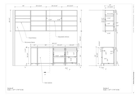 Galley Kitchen Shop Drawings Fineline Millwork Drawings