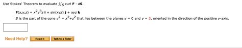 solved use stokes theorem to evaluate sss curl f ds