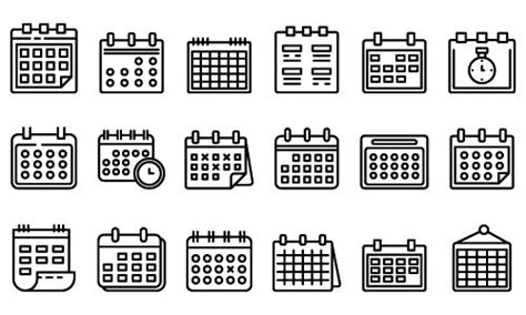 مسترطرح دانلود لایه باز آیکن تقویم