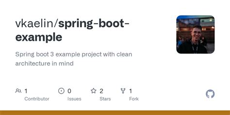 Github Vkaelinspring Boot Example Spring Boot 3 Example Project