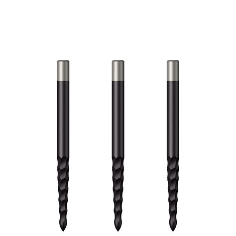 Mission Lunar Fs Dart Points Spare Points Rough Cut Black Mission Darts