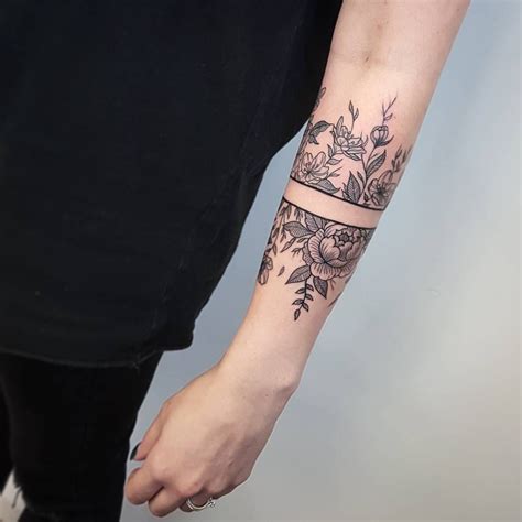 Flower Arm Band Tattoos Best Tattoo Ideas
